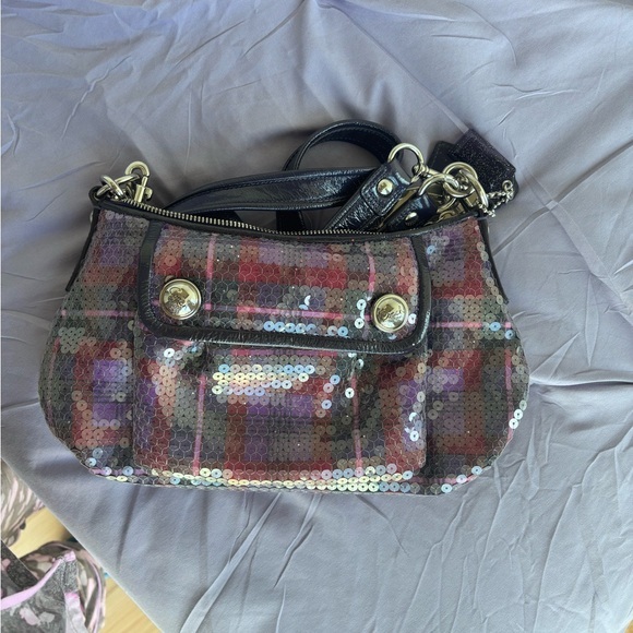 Coach | Bags | Coach Poppy Sequin Tartan Groovy | Poshmark